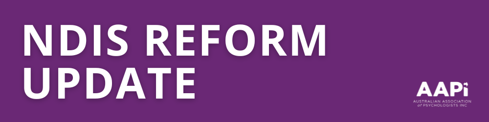 NDIS Reform Update