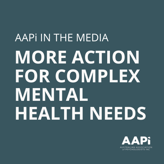 AAPi in the Media - more action for complex mental health needs