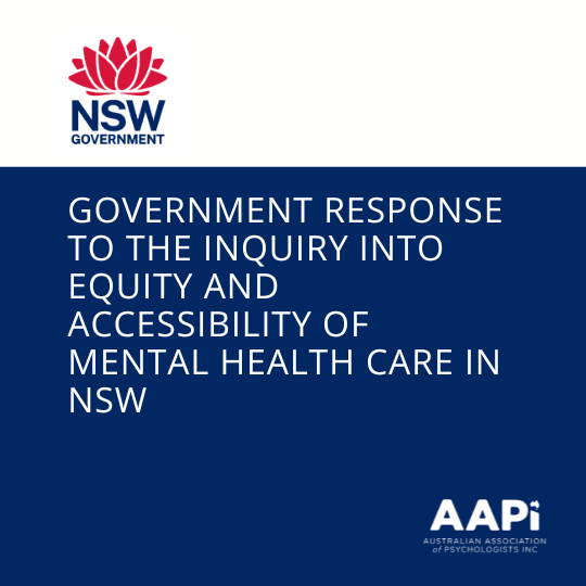 Government response to the Inquiry into Equity and Accessibility of ...